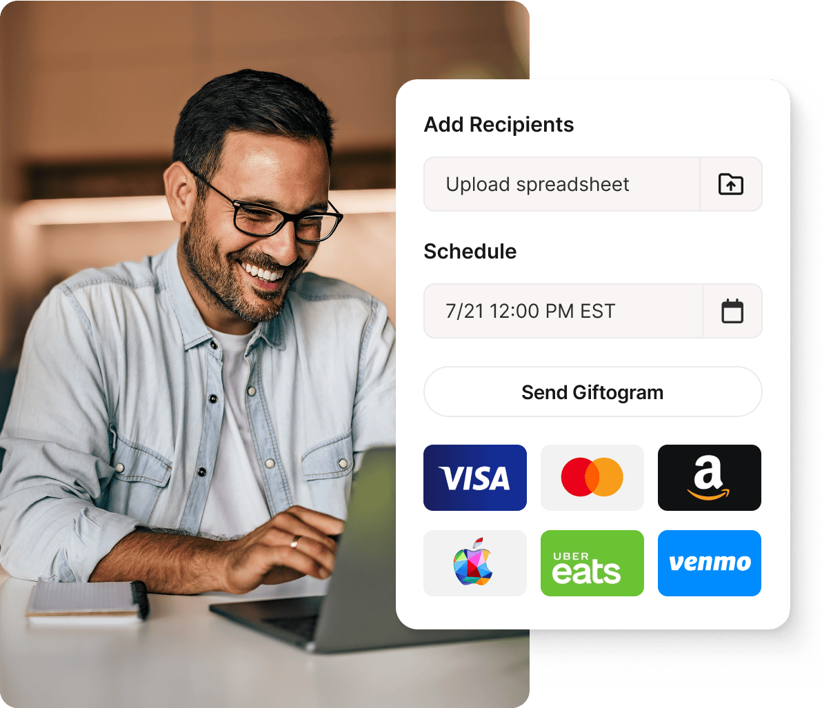 Buy and Send Prepaid Visa Cards in Bulk - No Fees - Giftogram